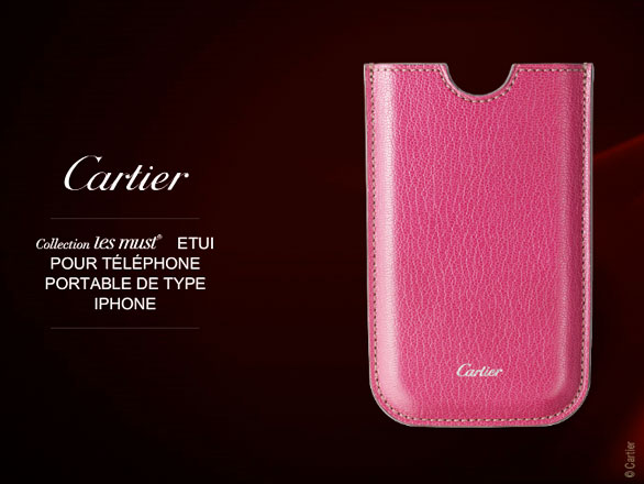Etui Cartier en Cuir Alcantara pour iPhone 4 - MaxiApple