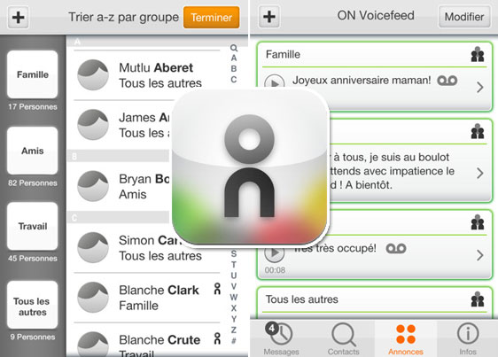 ON VoiceFeed iPhone : Repondeur et Messagerie Personnalisable (gratuit ...