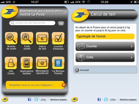 La Poste HD iPhone iPad : Version Multi Services (gratuit) - MaxiApple