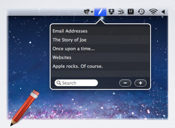 Scrawl Mac OSX : Prise de Notes dans la Barre des Menus - MaxiApple
