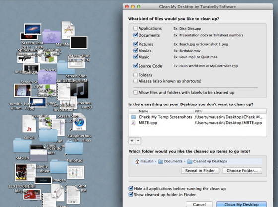 Clean My Desktop Mac OSX : Rangement Automatique du Bureau - MaxiApple