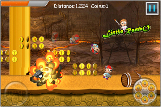 Little Rambo iPhone iPad : Petit Mario Va-t-en-Guerre (gratuit) - MaxiApple