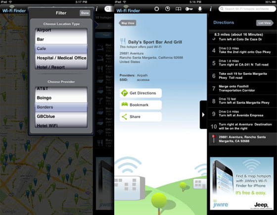 WiFi Finder iPhone iPad : Localiser un HotSpot WiFi Payant ou Gratuit ...