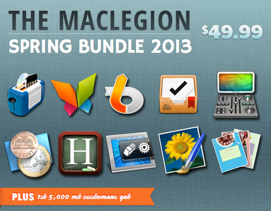 MacLegion Spring 2013 : 11 Logiciels Mac OSX Toast Titanium, Corel Paint It, iFinance à 50 ...