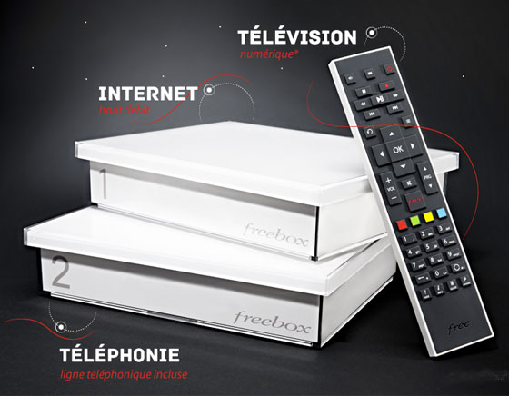 Abonnement 1 an Free ADSL + Freebox v5 Design Crystal à 2€/Mois (promo ...