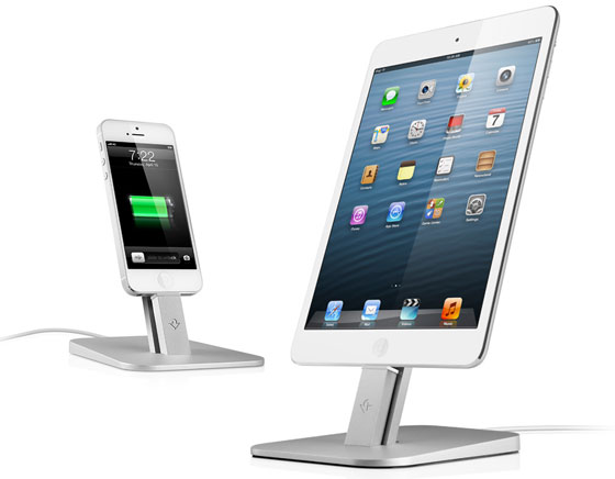 TwelveSouth HiRise iPhone iPad Mini : Dock Lightning en Aluminium ...