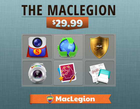 MacLegion Mini Bundle Ete 2013 OSX : 6 Logiciels dont Snapheal, iGlasses et Paperless à 23 ...