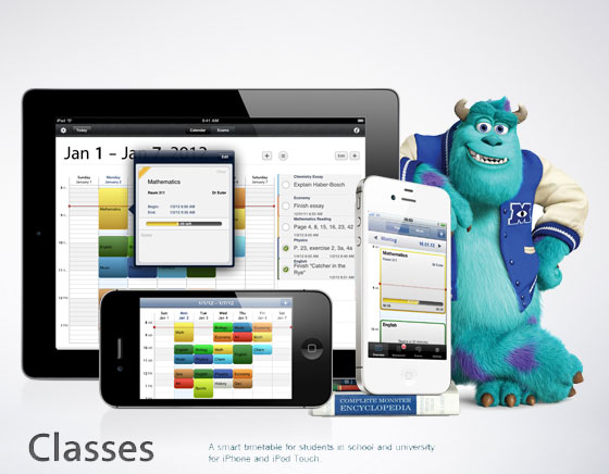 Classes iPhone iPad : Gestion d'Emploi du Temps Elèves et Etudiants ...