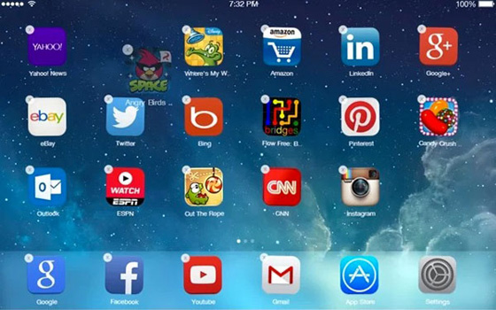 IOS7 New Tab Page Mac PC : Interface iOS 7 pour Navigateur Chrome ...