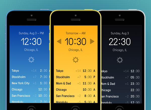 Time Zones iPhone - Horloge Mondiale et Convertisseur d'Horaires ...