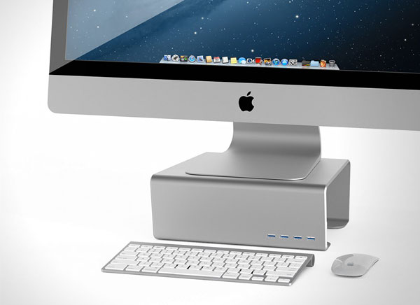Mettez votre iMac sur ce Piédestal doté d'un Hub USB 3 (video) - MaxiApple