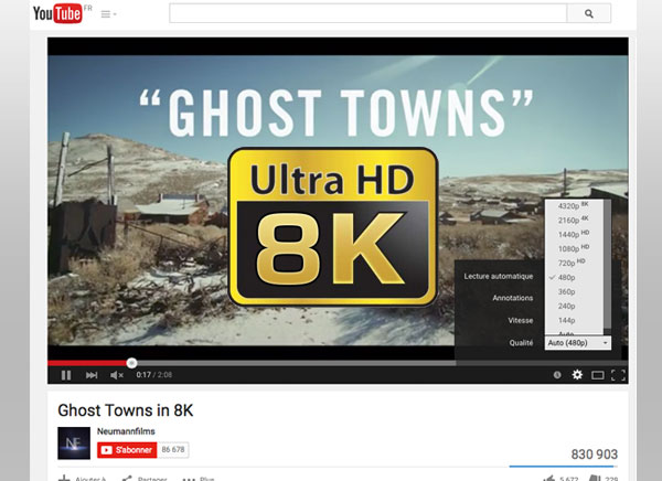 YouTube passe à la Resolution 8K UHD pour Tous (video) - MaxiApple