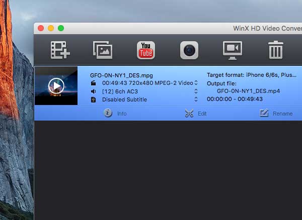 WinX HD Video Converter Mac OSX : Convertisseur Video Universel ...