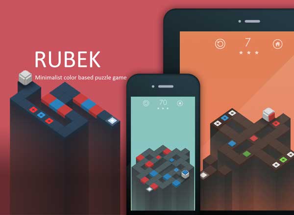 Rubek iPhone iPad : Puzzle Game 3D Minimaliste à Tomber (video) - MaxiApple