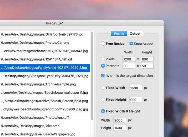 ImageSize Mac Convertit et Edite vos Images par Lot (gratuit) - MaxiApple