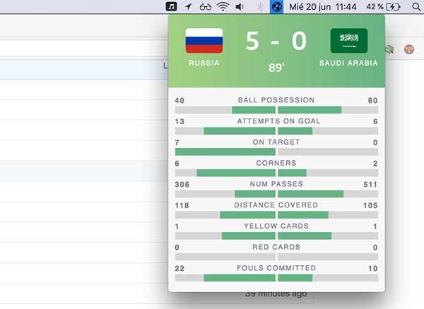 Wokup Mac - Scores Coupe du Monde de Foot dans le Finder (gratuit ...
