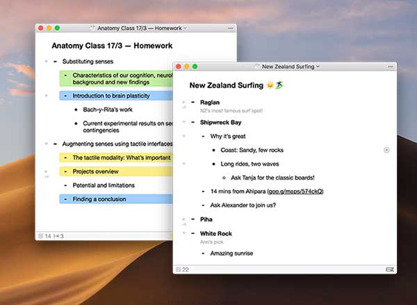 OutlineEdit 2 Mac - Organiser vos Idées pour Mieux Ecrire (gratuit ...