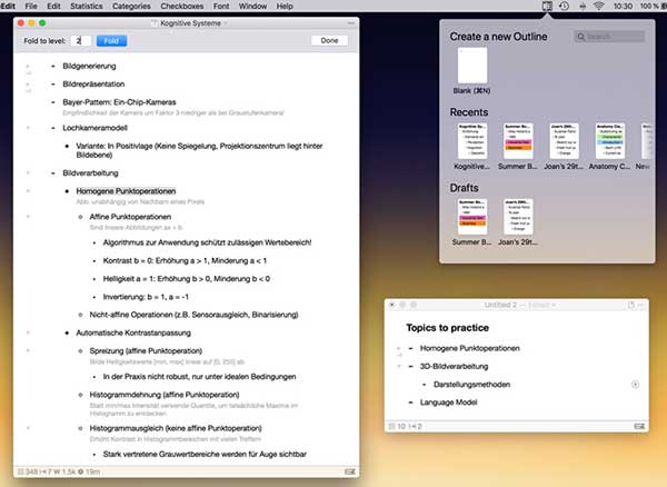 OutlineEdit 2 Mac - Organiser vos Idées pour Mieux Ecrire (gratuit ...