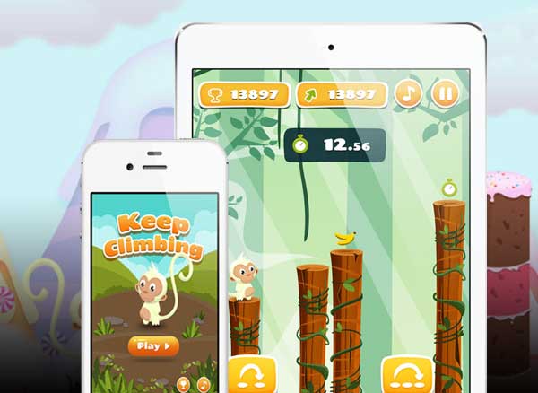Monkey Jumping iPhone iPad - Jeu de Plateforme à Couper le Souffle ...