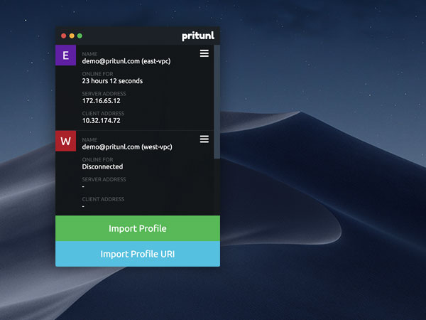 Pritunl Mac PC - Client OpenVPN et une Alternative à Viscosity (gratuit ...