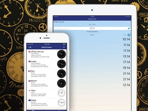 World Clock iPhone iPad - Horloge Mondiale en Widget (gratuit) - MaxiApple