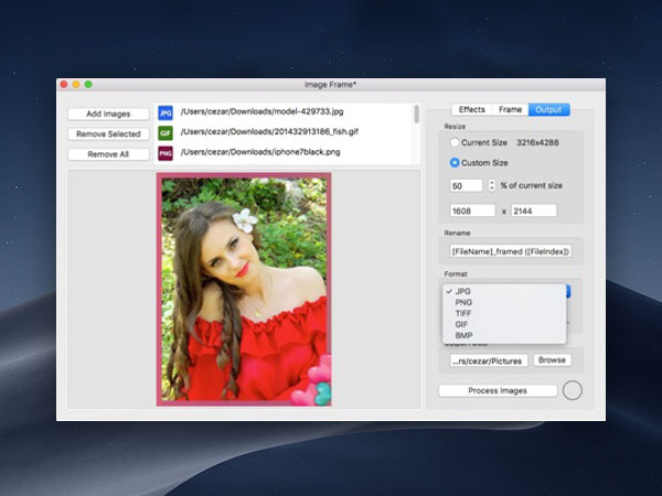 Image Frame Mac - Effets et Encadrements pour Photos (gratuit) - MaxiApple
