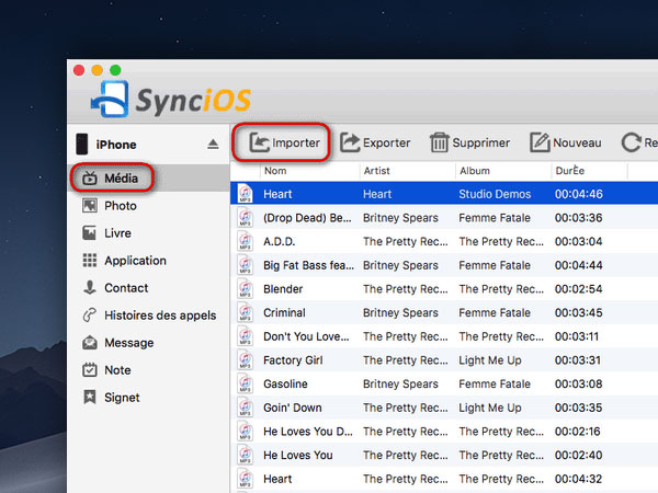 Syncios Mac - Alternative iTunes + Synchronisation iOS (gratuit ...