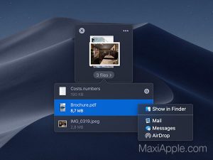 Dropover Mac - Améliore la Fonction Glisser / Déposer (gratuit) - MaxiApple