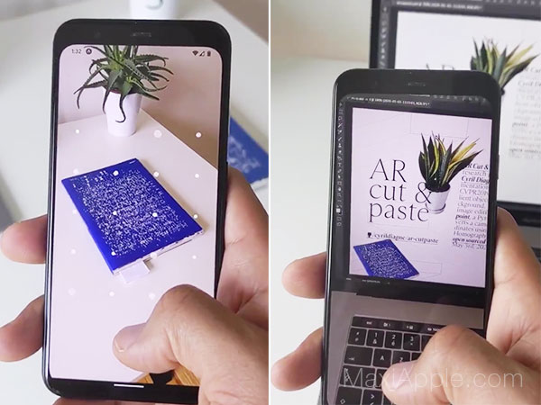 AR Cut and Paste, Copier/Coller la Réalité vers le Mac (video) - MaxiApple