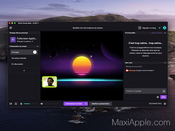 Twitch Mac - Studio de Création Video pour Twitch (gratuit) - MaxiApple