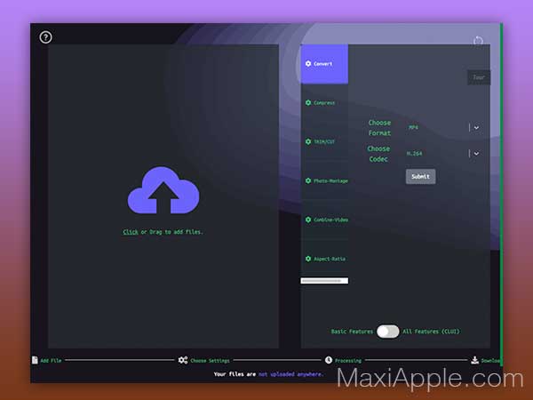 Modfy, Editeur de Video pour Navigateur Mac et PC (gratuit) - MaxiApple