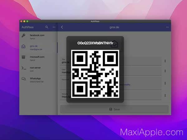 AuthPass Mac PC iOS Android - Gestionnaire de Mots de Passe (gratuit) - MaxiApple