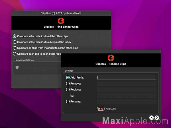 Clip Box Mac - Gestionnaire de Fichiers Video (gratuit) - MaxiApple
