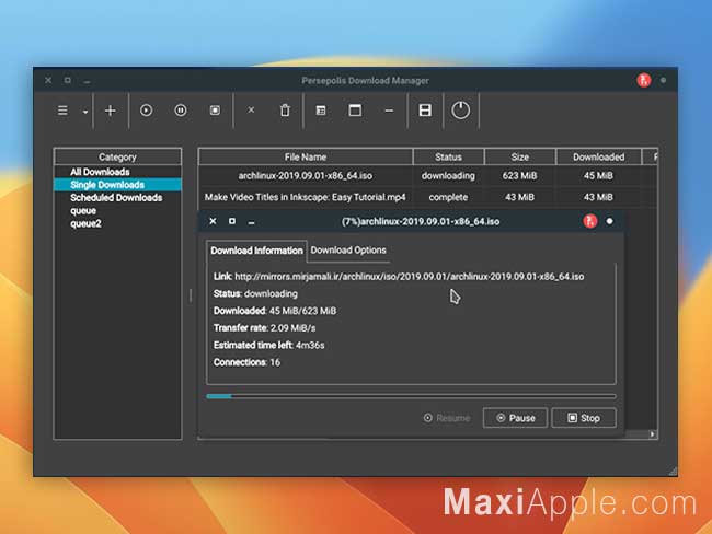 Persepolis Download Manager Mac PC - Gérer vos Téléchargements (gratuit ...