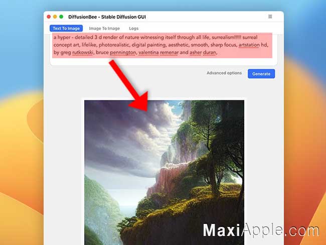 Diffusion Bee Mac - Outil IA qui Transforme 'Texte en Image' (gratuit) - MaxiApple