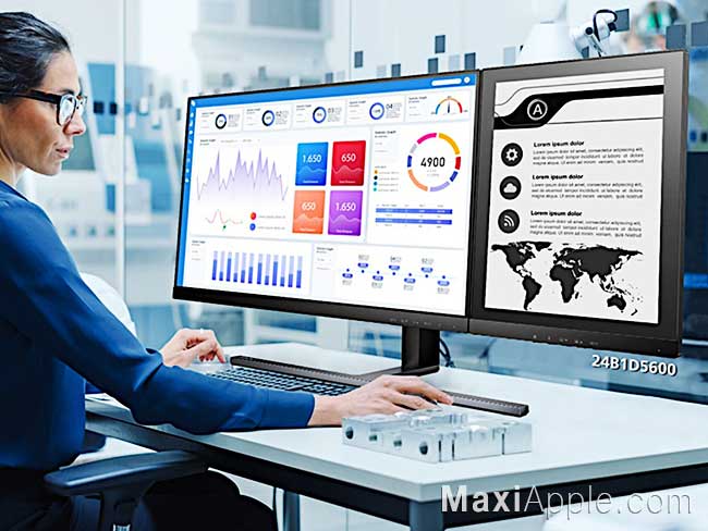 Philips 24B1D5600, Double Écran 23,8' et HD E-INK Carta 13,3' - MaxiApple