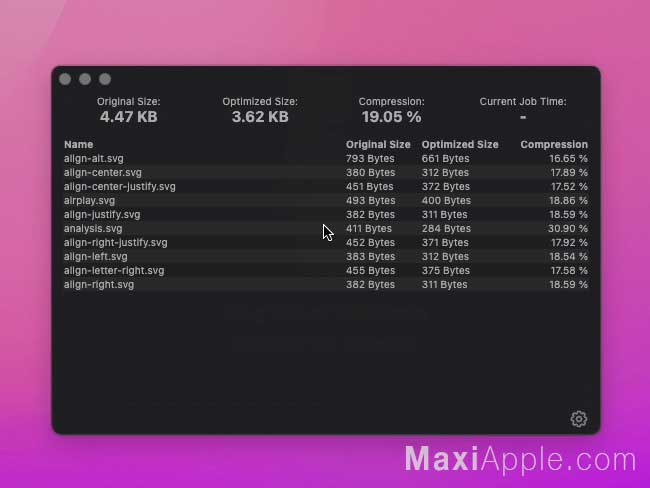 Image Optimizer Mac - Optimiser Photos et Images SVG (gratuit) - MaxiApple