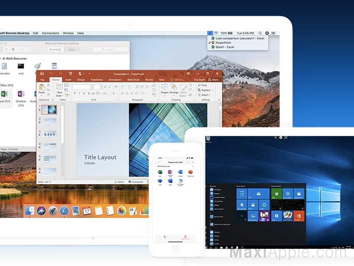 Microsoft Remote Desktop Mac iOS - Contrôler un PC Distant (gratuit ...