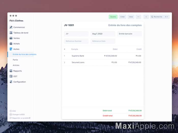 Frappe Books Mac PC - Gestion Comptable PME ( gratuit) - MaxiApple