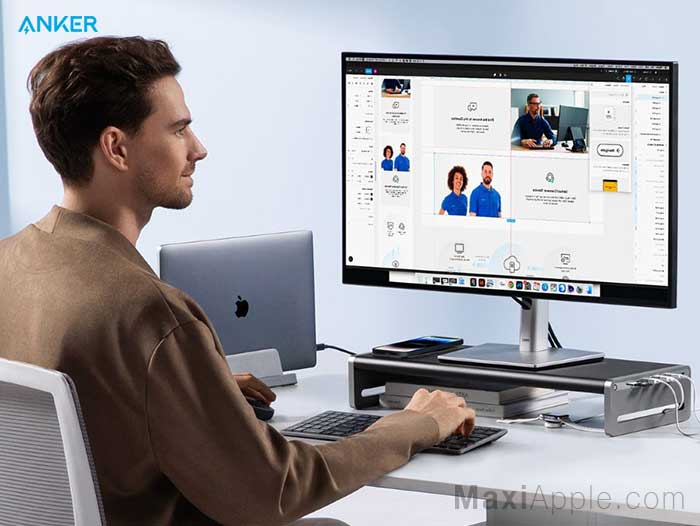 Anker 675 Docking Station, Support Ecran avec Hub 12 Ports - MaxiApple