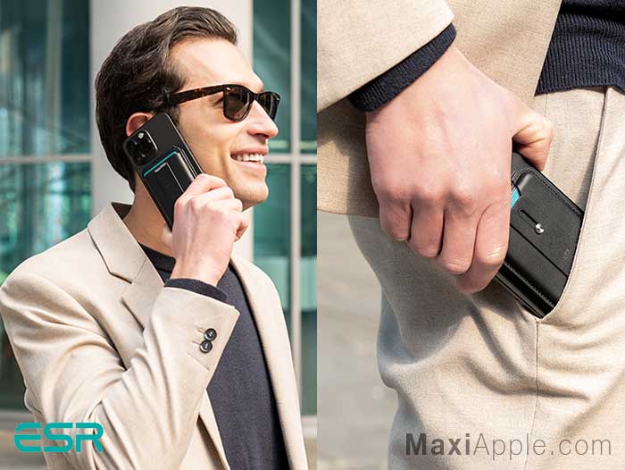 Geo Wallet, Portefeuille MagSafe Certifié Apple Find My - MaxiApple