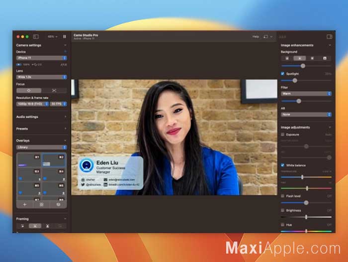 Camo Studio 2 Mac iPhone iPad - Diffusion et Montage Vidéo (gratuit ...