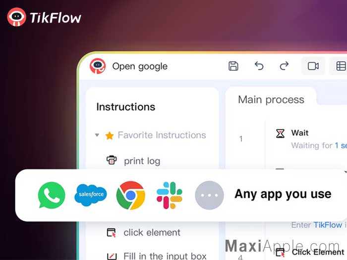 TikFlow RPA Mac PC - Outil d'Automation des Tâches (gratuit) - MaxiApple