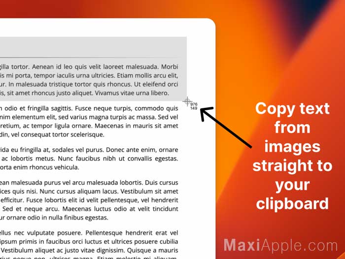 TextShot Mac - Copier du Texte à Partir d'une Image (gratuit) - MaxiApple