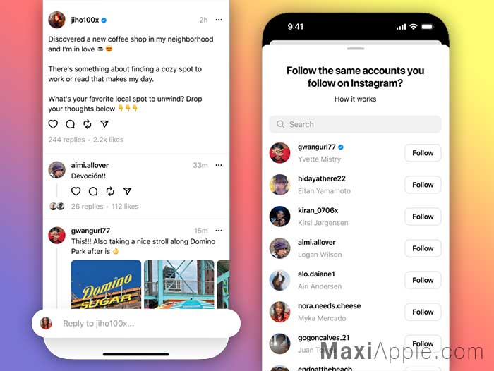Instagram Threads iOS Android - Alternative à Twitter de Meta (gratuit ...