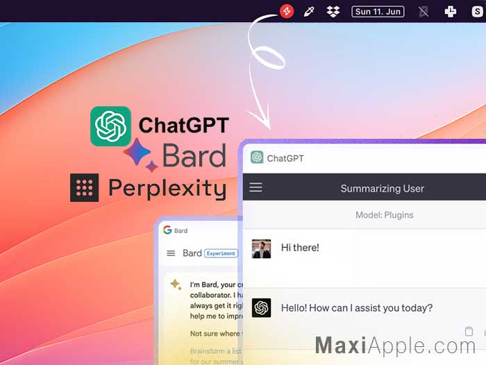 Peek AI Mac - ChatGPT, Bard, Perplexity dans le Finder (gratuit) - MaxiApple