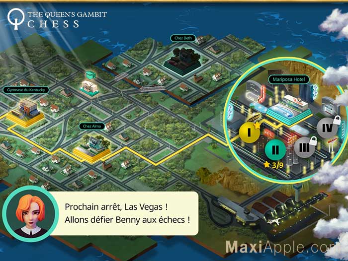 Queen's Gambit Chess iOS Android - Jeu de la Dame Netflix (gratuit) - MaxiApple