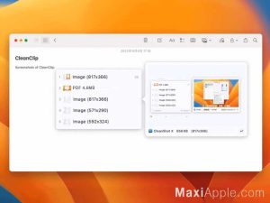 CleanClip Mac - Gestionnaire de Presse-Papiers Pro (gratuit) - MaxiApple