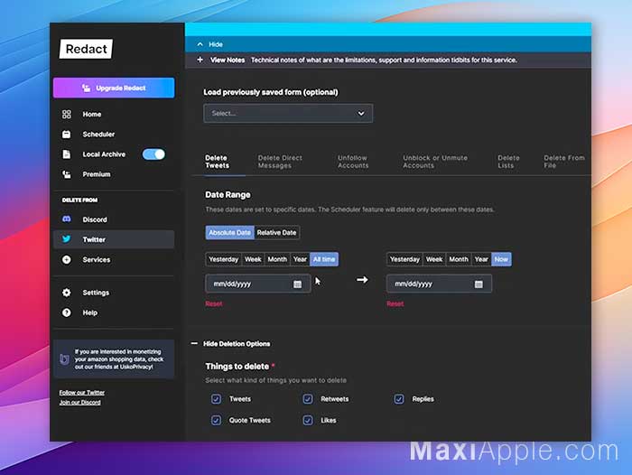 Redact Mac PC, Effacer vos Traces des Réseaux Sociaux (gratuit) - MaxiApple