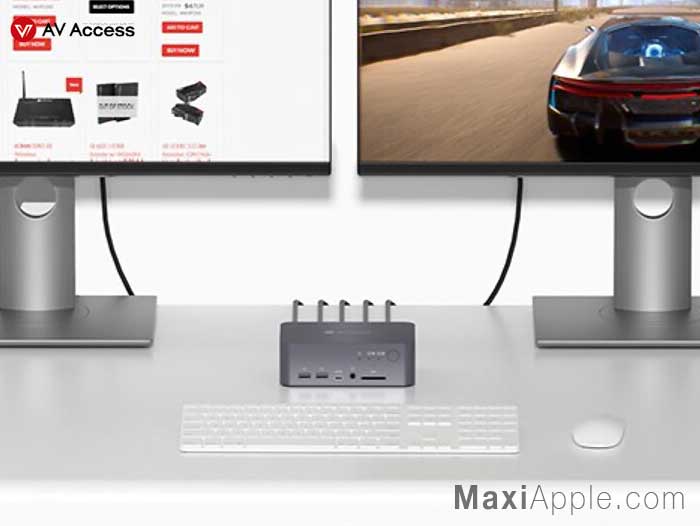 Hub iDock C10 KVM, Partagez vos Périphériques Mac / PC - MaxiApple